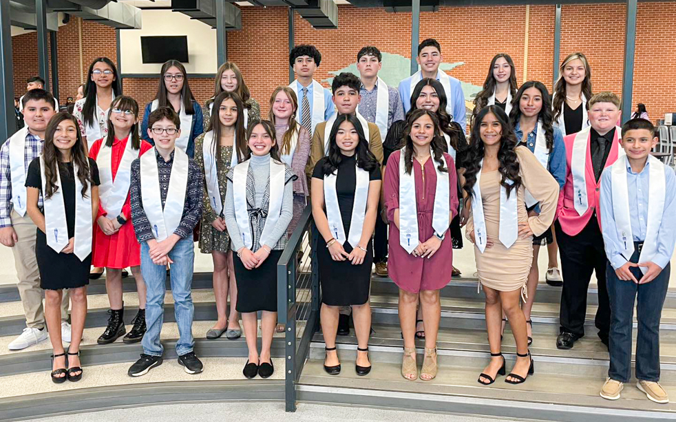 FSISD Middle School Students Inducted Into Honor Society Fort FSISD Middle School Students Inducted Into Honor Society Fort